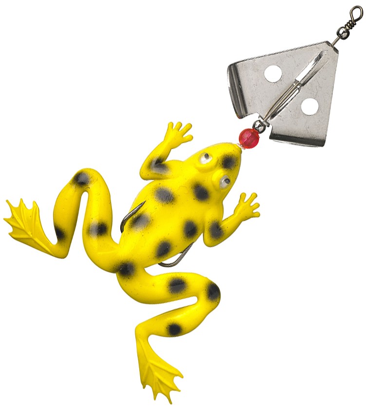 Köp Fladen Spinning Frog 13 cm - Hot Yellow, på Miekofishing.se!